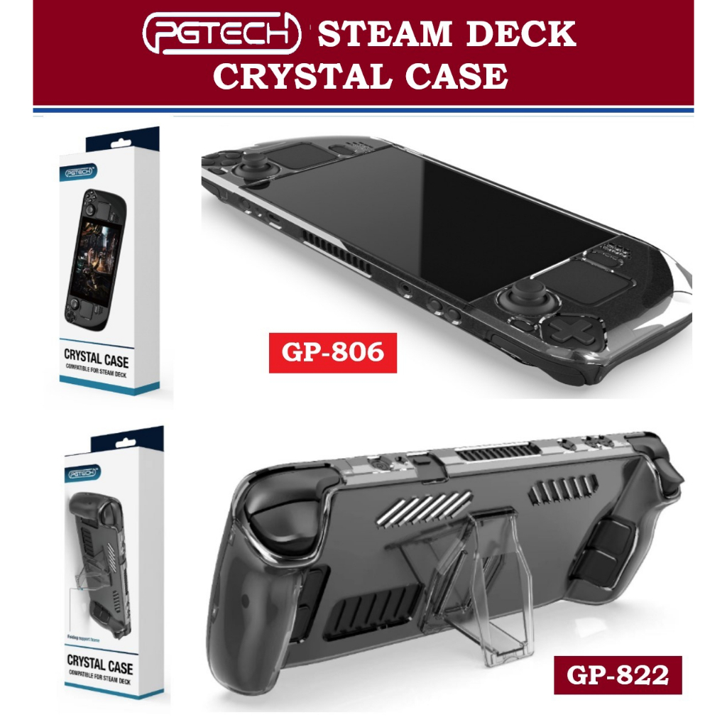 PGTECH Steam Deck Crystal Case GP806 with Kickstand GP822 | Shopee Malaysia