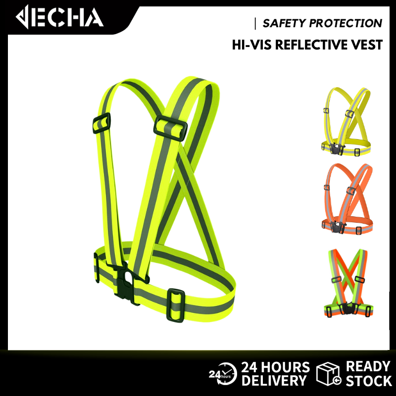 Safety Reflective Vest Night Work Vest Outdoor Night Run Vest | Shopee ...