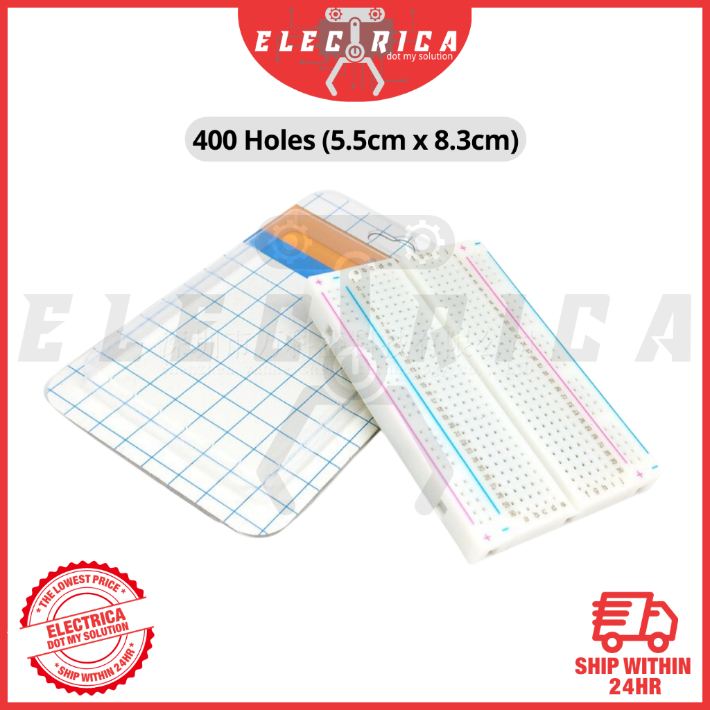 MB102 Solderless Small Large Breadboard 400 830 Holes Dupont Jumper Wire EE Components Arduino ...