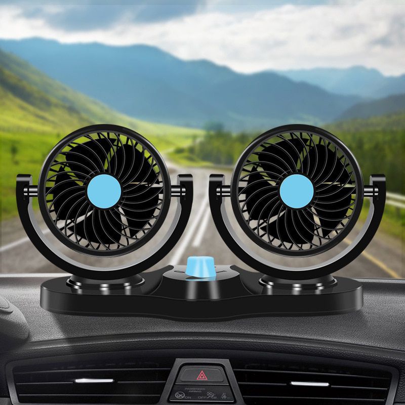 Car Fan Strong Air Cooler Double Fan Ventilator All Car Lorry Kipas ...