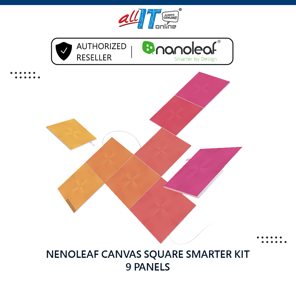 Nanoleaf Canvas Square Smarter Kit 9 packs (NL29-0002SW-9PK) White ...