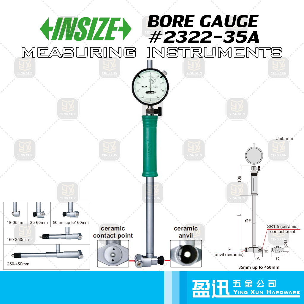 Insize Bore Gauges #2322-35A 18MM - 35MM | Shopee Malaysia