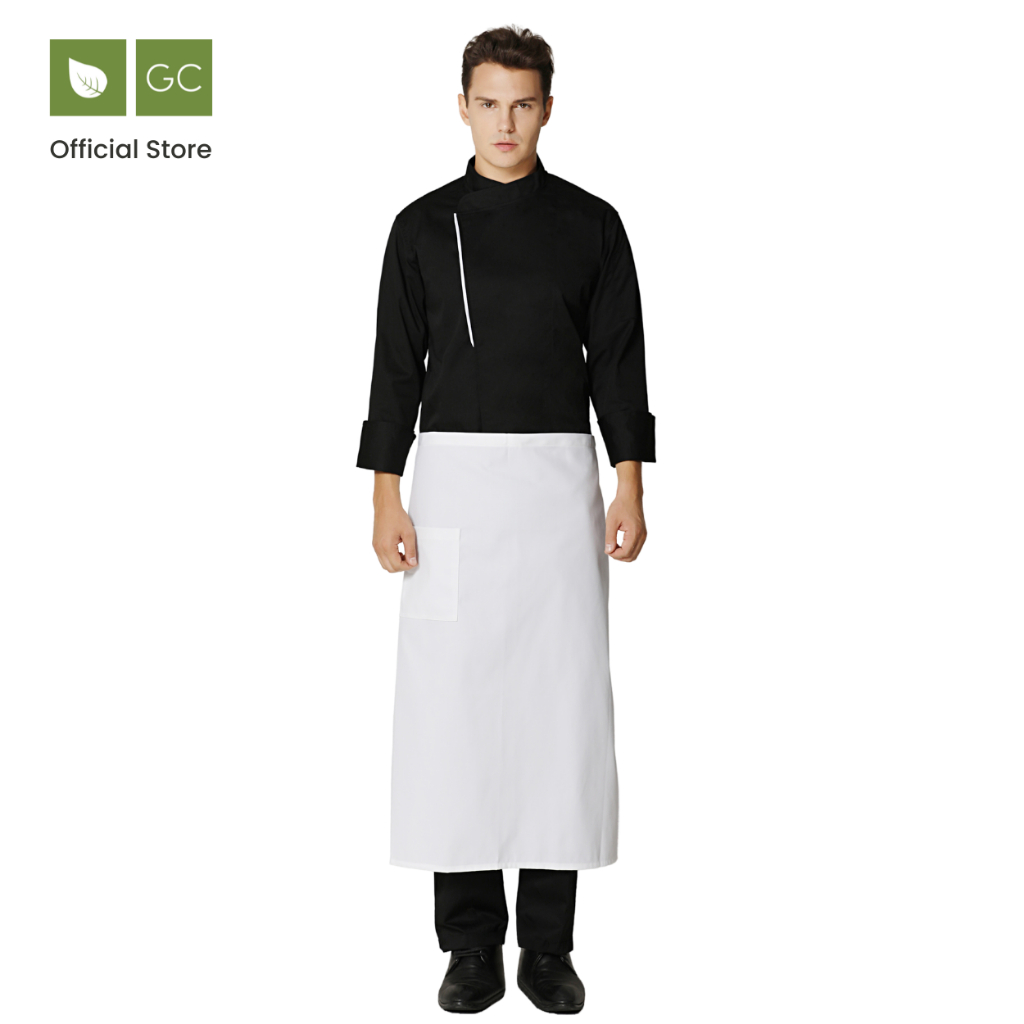 Chef Apron 27" White | Half Apron | Kitchen Apron | Shopee Malaysia
