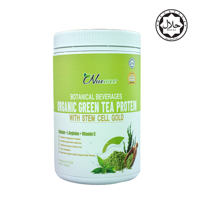 Nuewee Organic Green Tea Protein with Stem Cell Gold(450g) | Shopee ...