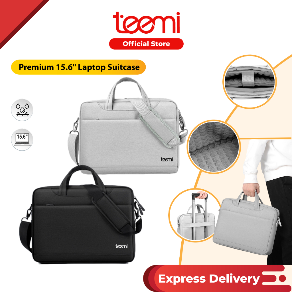 TEEMI Beg Tangan Komputer Riba 15.6 Inch Premium Laptop Bag Suitcase ...
