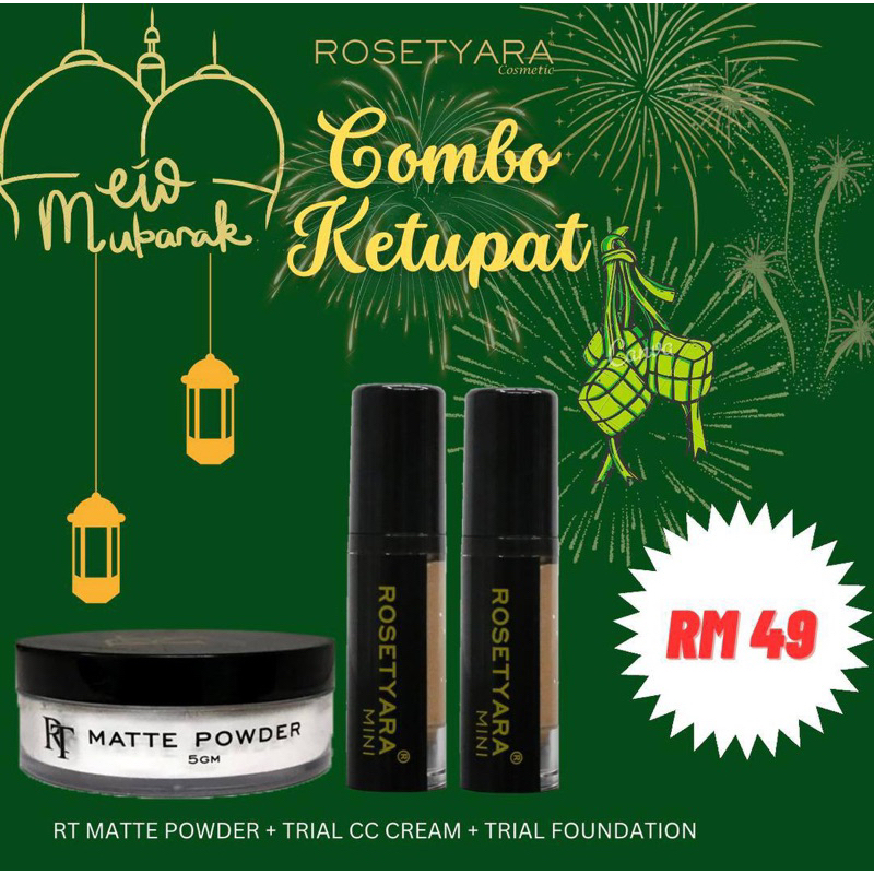 Foundation Rosetyara RT ( Combo Raya ) | Shopee Malaysia