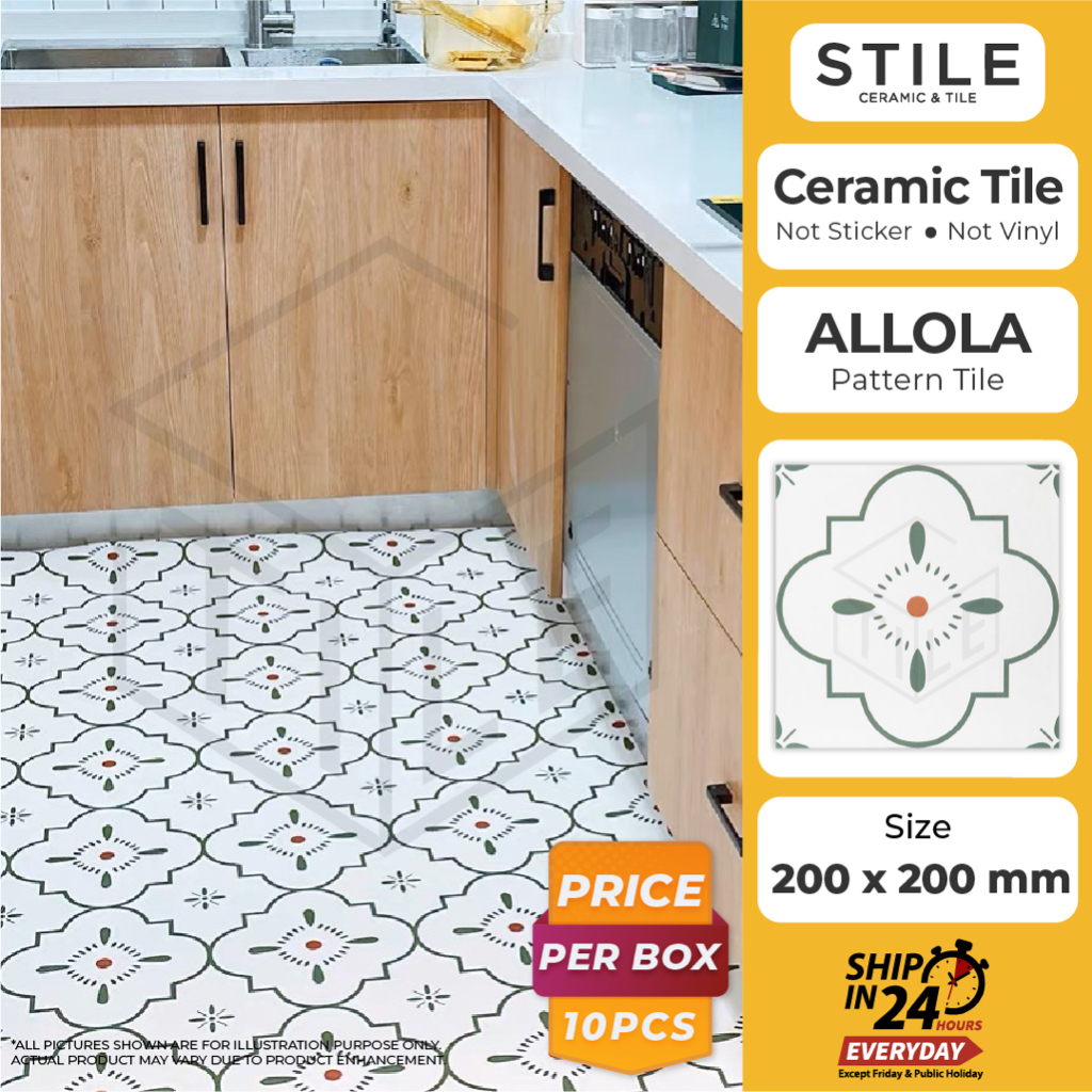 [REAL TILE] 10 PCS ALLOLA MOSAIC TILES/MOZEK/CERAMIC TILES/MOZEK DAPUR ...