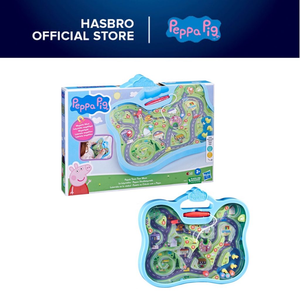 Peppa Pig Toys Peppa’s Town Tour Maze Toy, Preschool Toys for Girls and ...