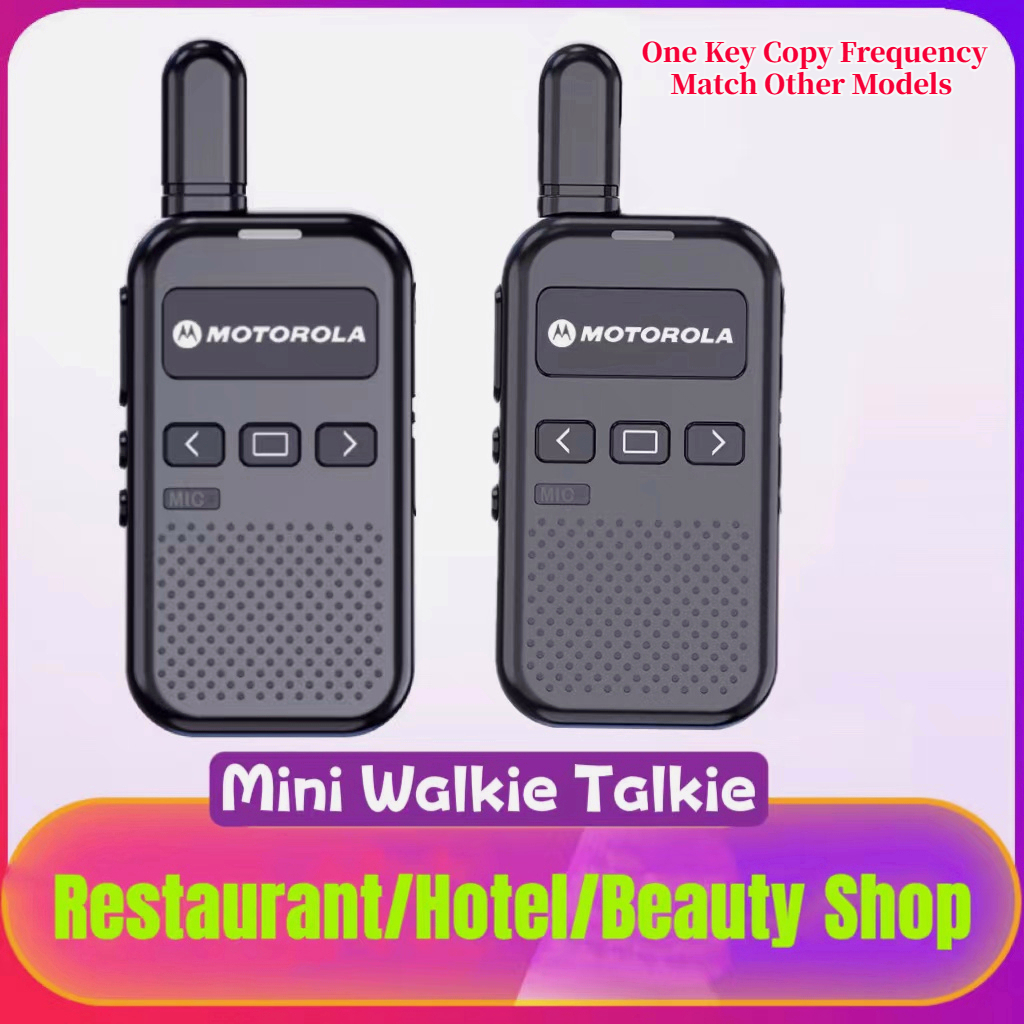 Motorola Mini WalkieTalkie One Key Copy Frequency Match Other Models ...