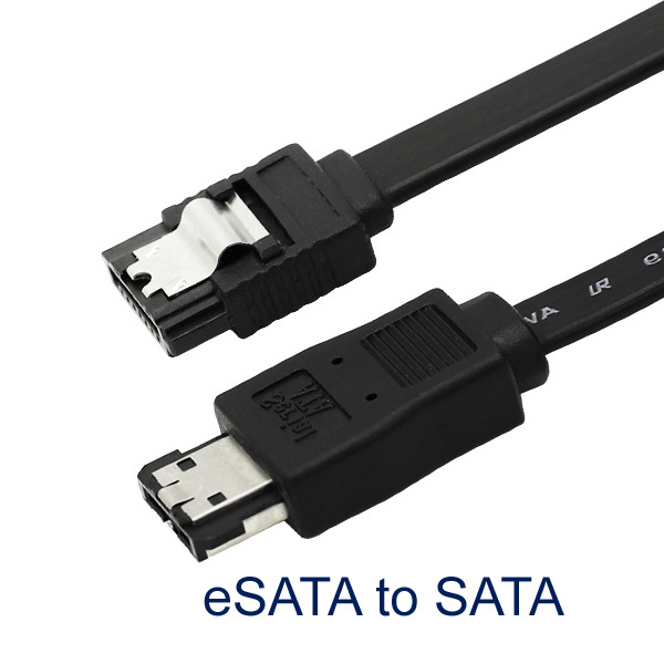 50cm eSATA to SATA Cable 3Gbps Shielded Extender Extension HDD Cable ...