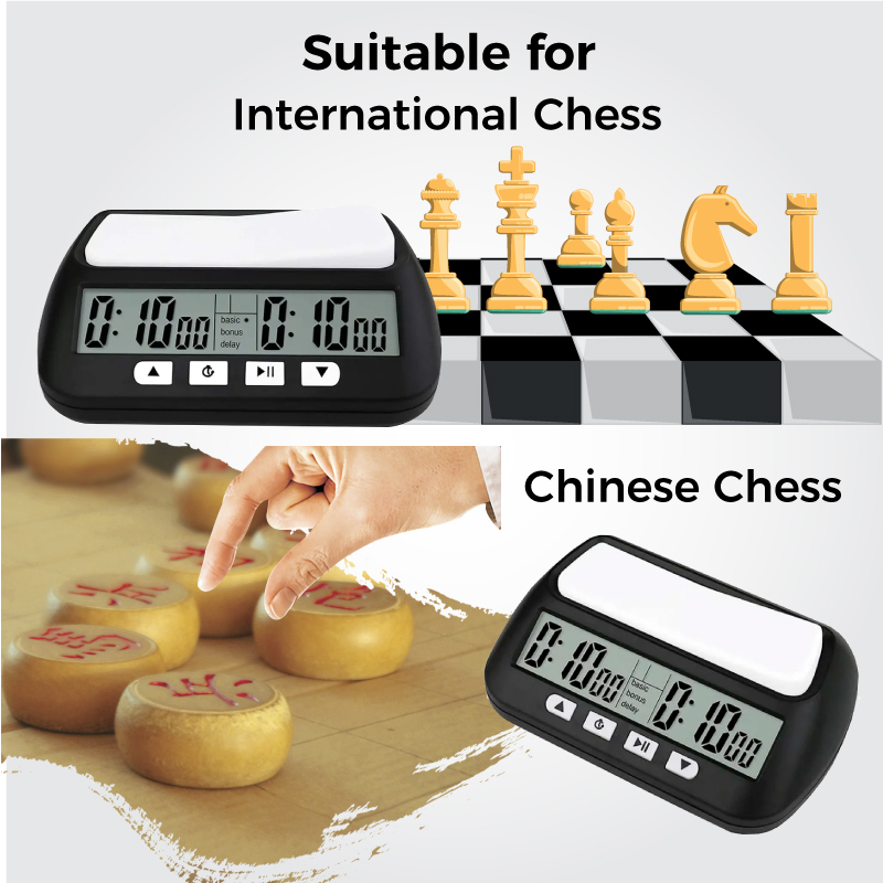 Chess Clock Professional Digital Chess Timer Count Up Down Timer With Clock Board Game 西洋棋 中国象棋