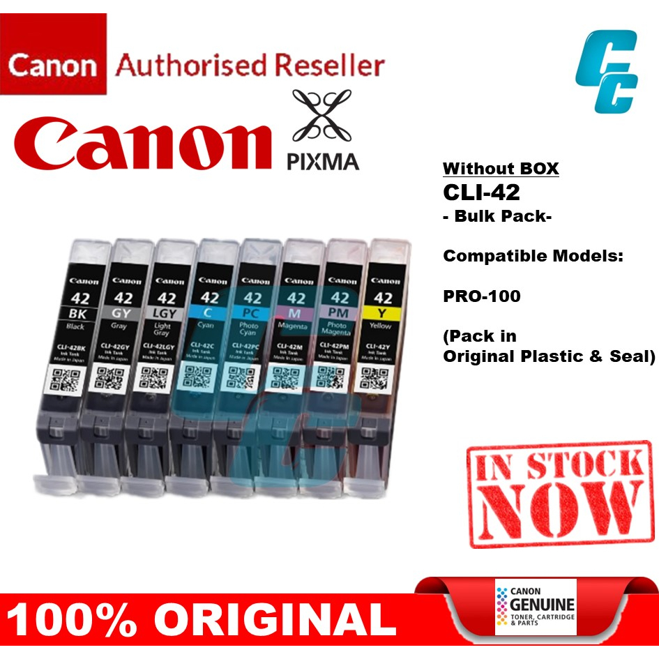 CANON CLI-42 Ink (Genuine) BULK PACK ( NO BOX ) PRO-100 Photo Black ...