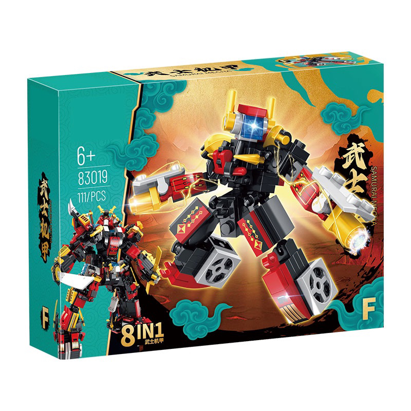 Mainan Samurai Mecha Transforming Action Minifigures Transformering ...