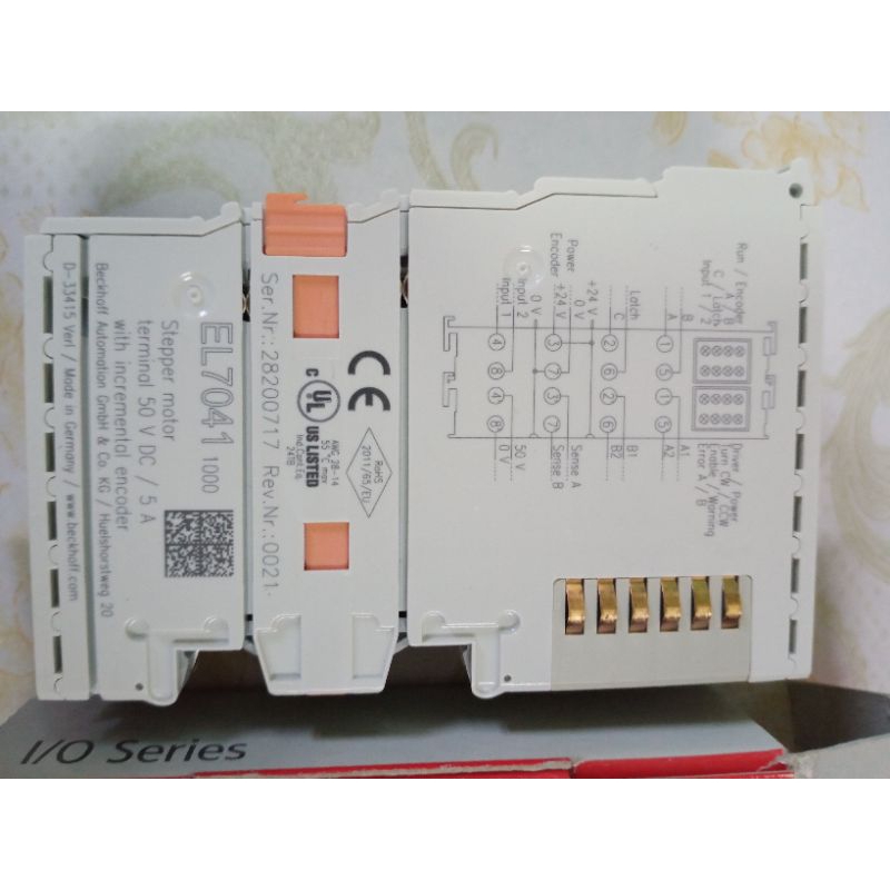 EL7041 | EtherCAT Terminal, 1-channel motion interface, stepper motor, 48 V DC, 5 A, with ...