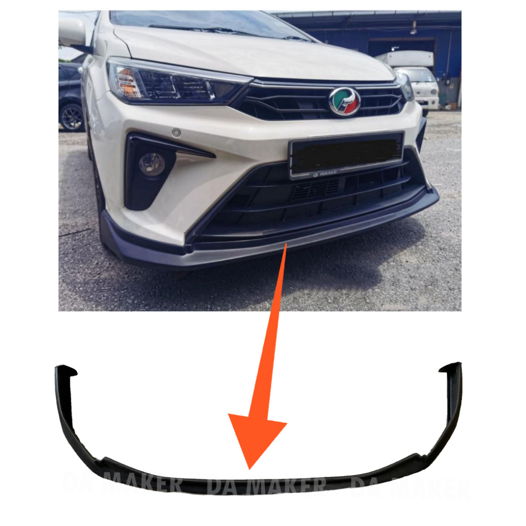 【Ready Stock】PERODUA BEZZA TAKERO FRONT LIP PU FRONT V-LIP FRONT ...