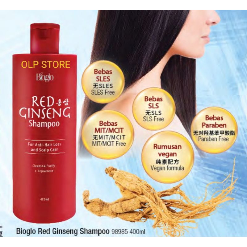 Bioglo Red Ginseng Shampoo-400ml (Exp:07/2026) | Shopee Malaysia