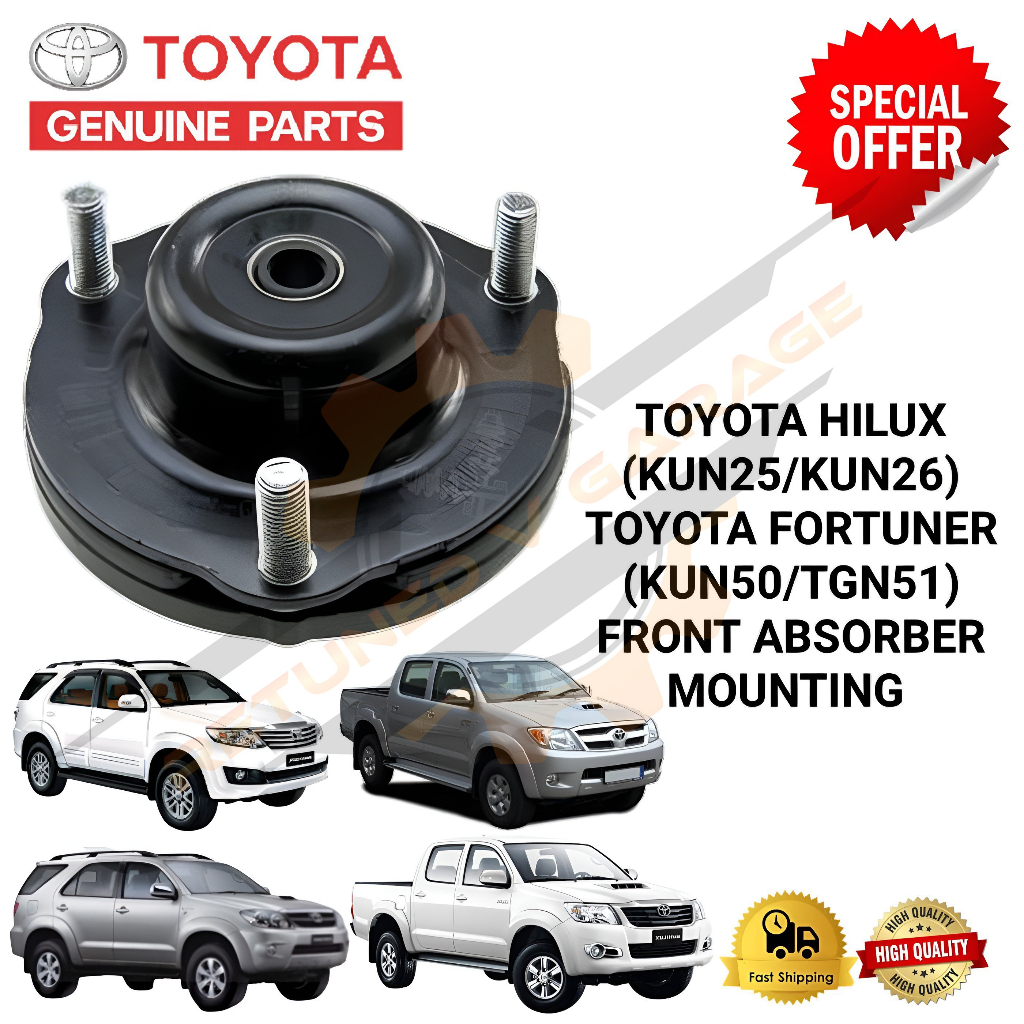 Toyota Hilux KUN25 KUN26 Fortuner KUN50 TGN51 Front Absorber Mounting ...