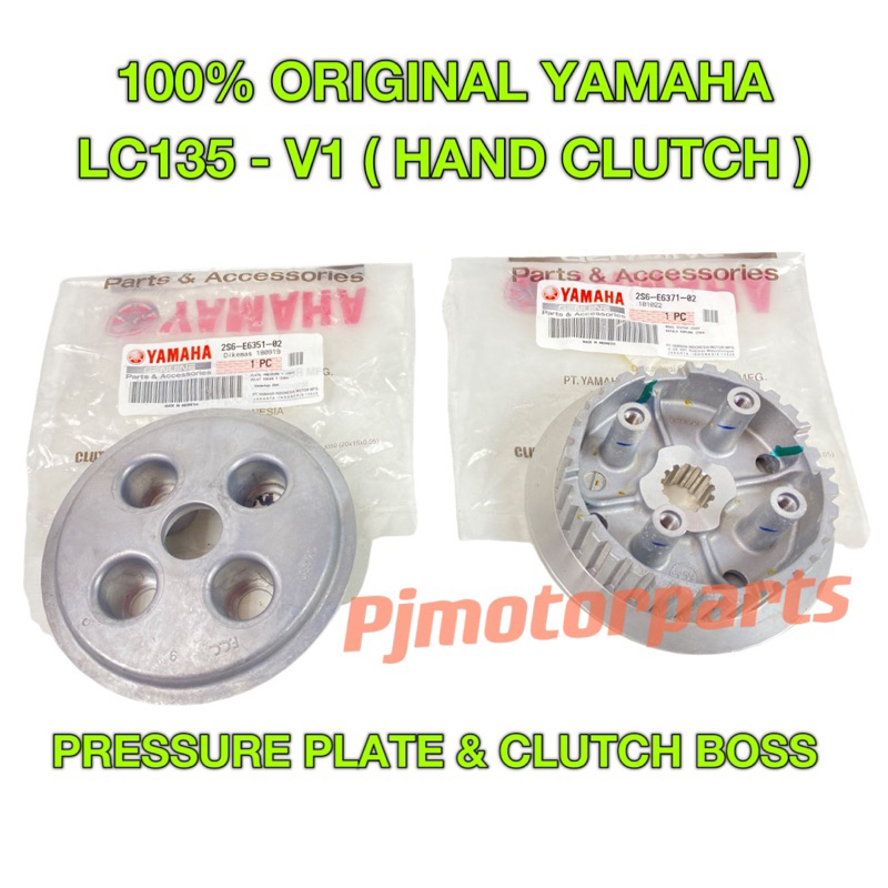 LC135-V1 LC 135 ES HAND CLUTCH (100% ORIGINAL YAMAHA) Clutch Boss Center & Pressure Plate ...
