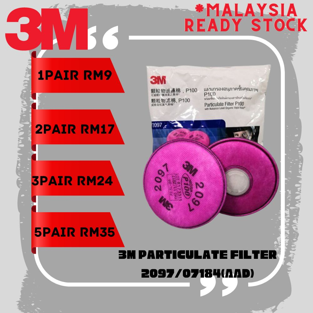 3M 2097 PARTICULAR FILTER WELDING MASK SUITABLE FOR 6200, 3200 ...