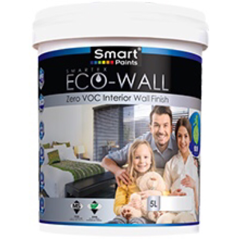5L Smart Paint Emerald Green Interior Eco Mediglo(sheen)/Ecowash(sheen)/Eco-Medi Safeguard(matt ...