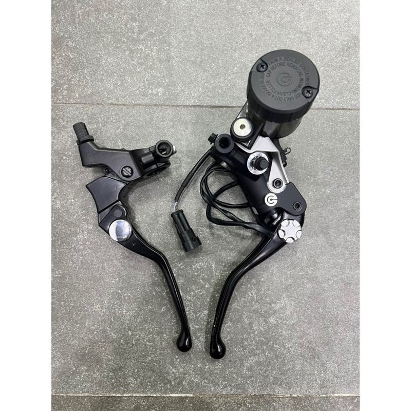 BREMBO MASTER CYLINDER BRAKE LEVER HITAM BLACK SHORT PENDEK ORIGINAL ...