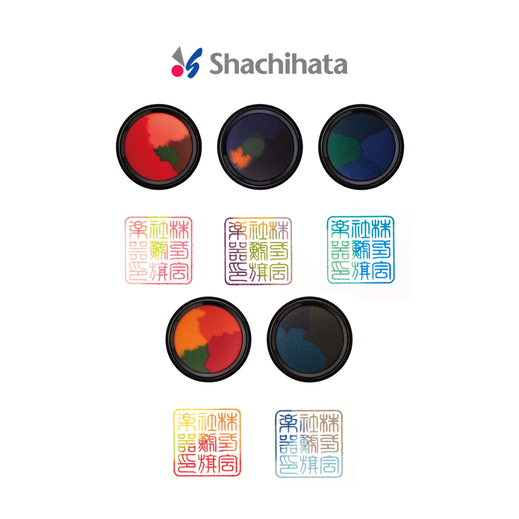 Shachihata Limited Edition Mixed Colour Stamp Pad | Shopee Malaysia