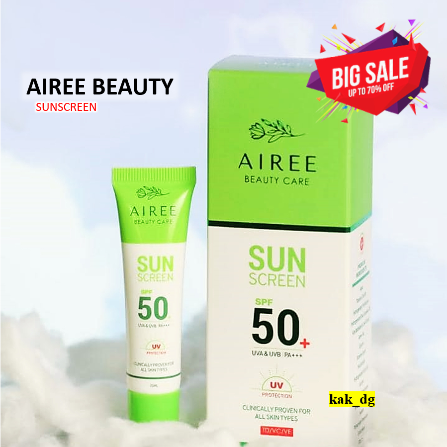 NEW 🔥🔥🔥 AIREE BEAUTY CARE !!! SUNSCREEN SPF 50 ORIGINAL 💯 | Shopee Malaysia
