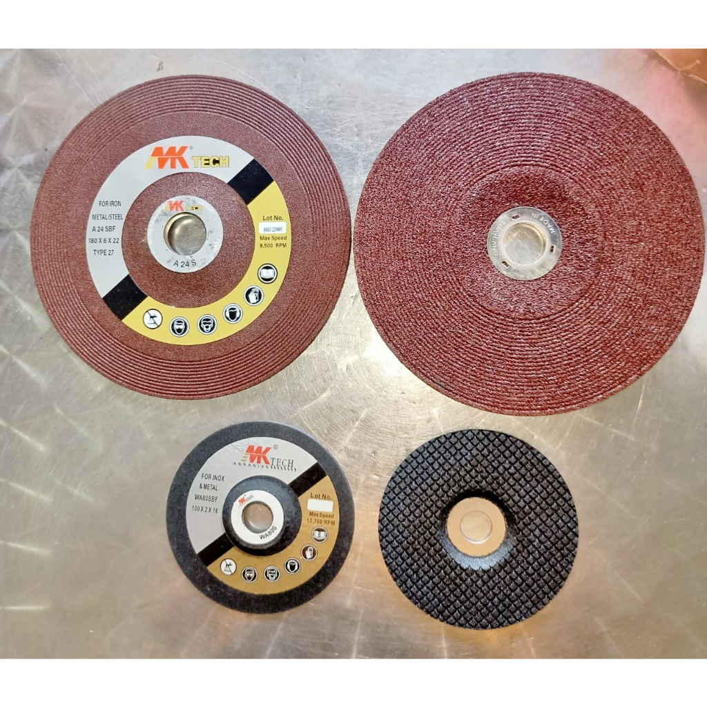 MK Tech Grinding Disc 4" (100x2x16mm), 7" (180x6x22mm) | Shopee Malaysia