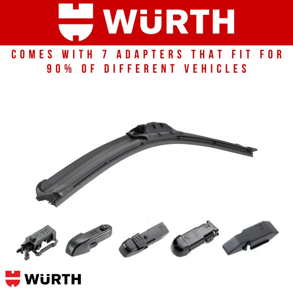 Wurth Windshield Wipers Flatblade Multi (ONE PIECE) | Shopee Malaysia