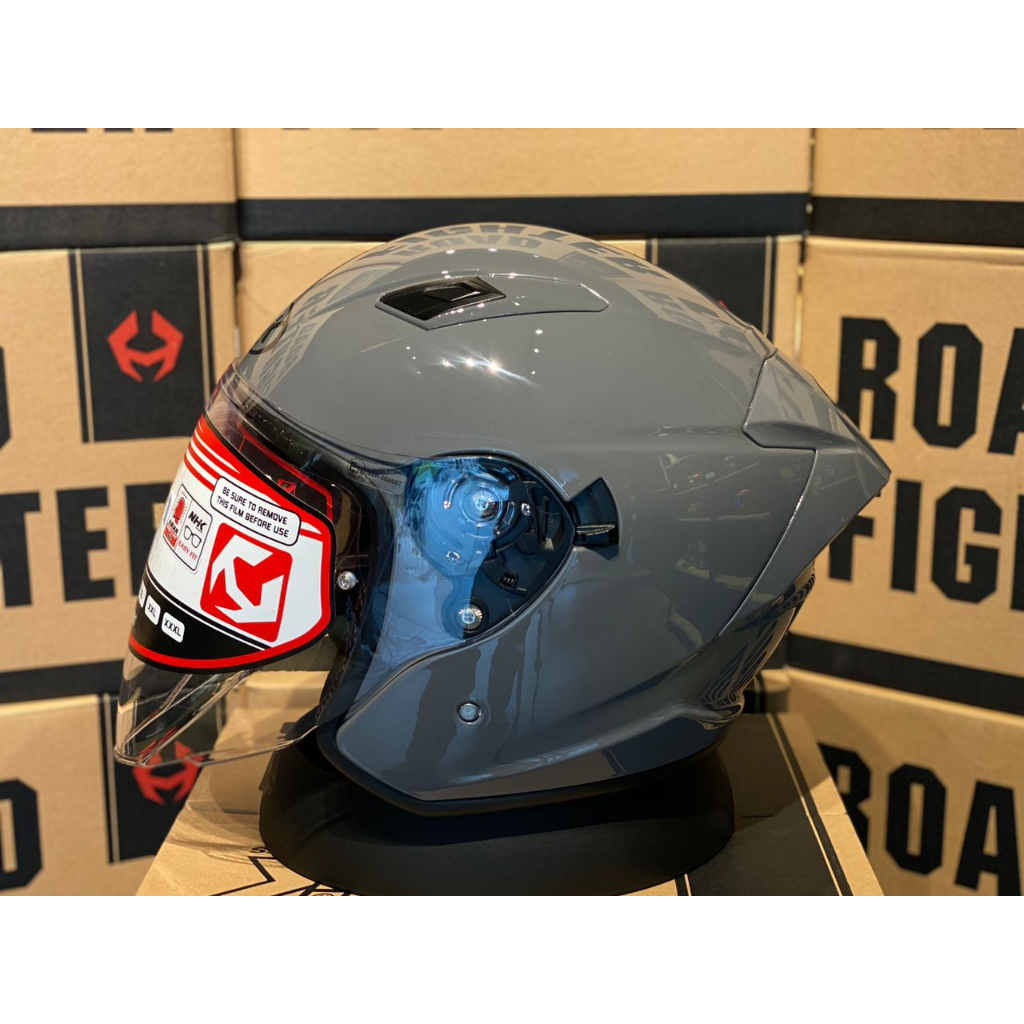 HELMET NHK S1GP SOLID NARDO GREY | Shopee Malaysia