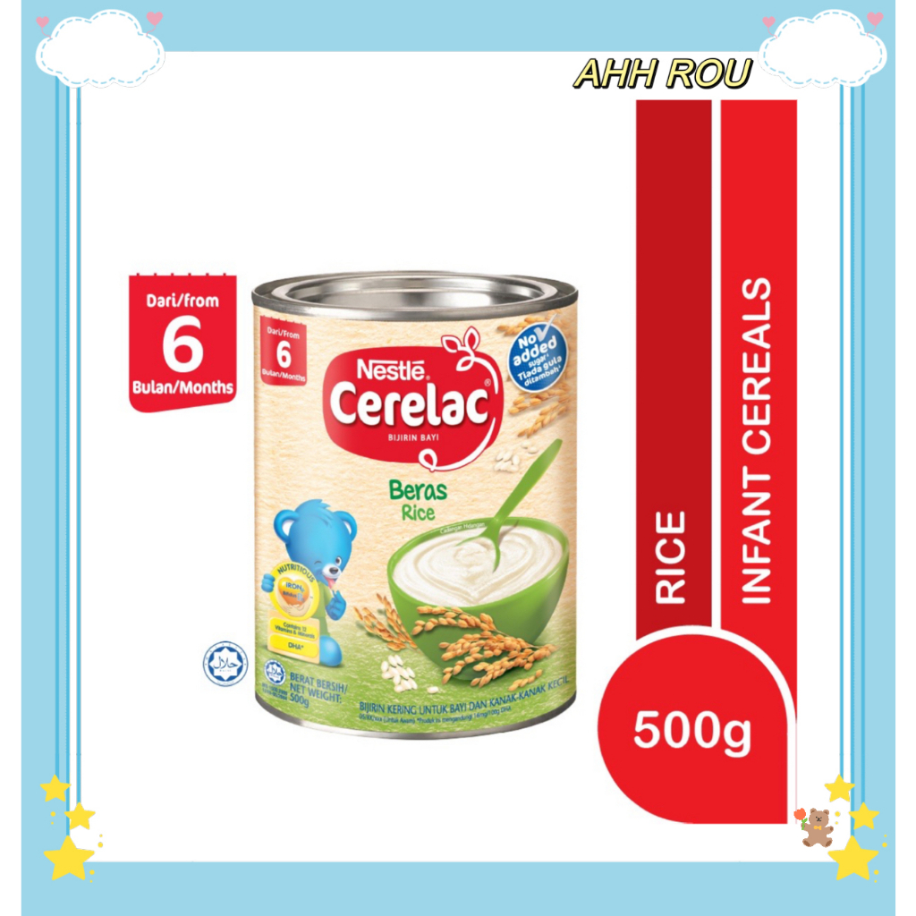 Nestle Cerelac Infant Cereals Rice - No Added Sugar (500g) | Shopee Malaysia