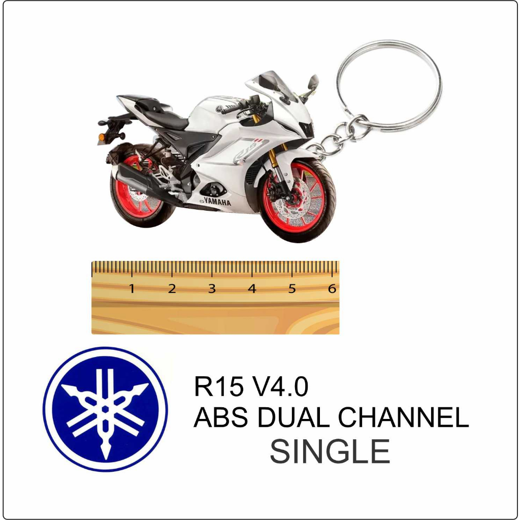 yamaha r15 v4.0 abs dual channel keychain 2d | Shopee Malaysia