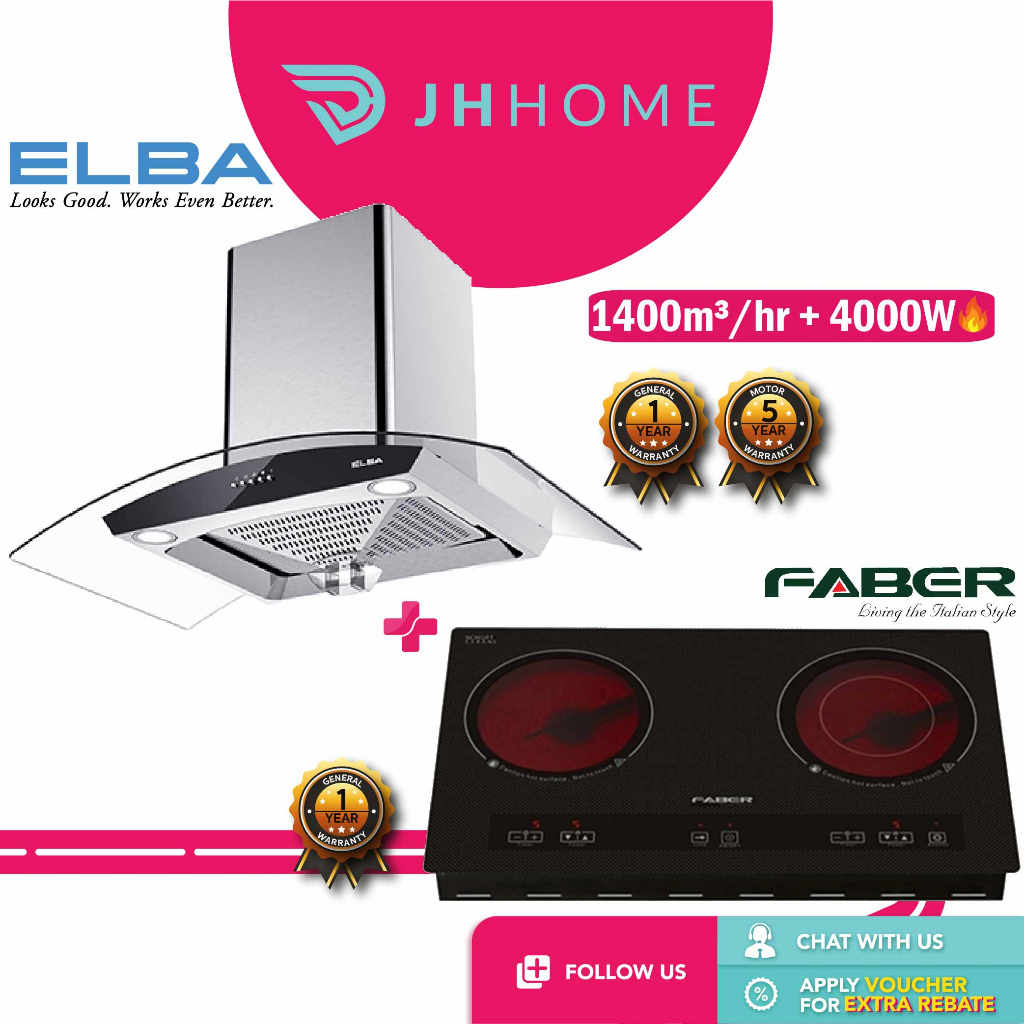 Elba Cooker Hood (1400m3/h) EH-J9088(SS) /Faber FCH2B/69BK/Firenzzi FRD-2077 SP/Teka VTCM700.3 ...