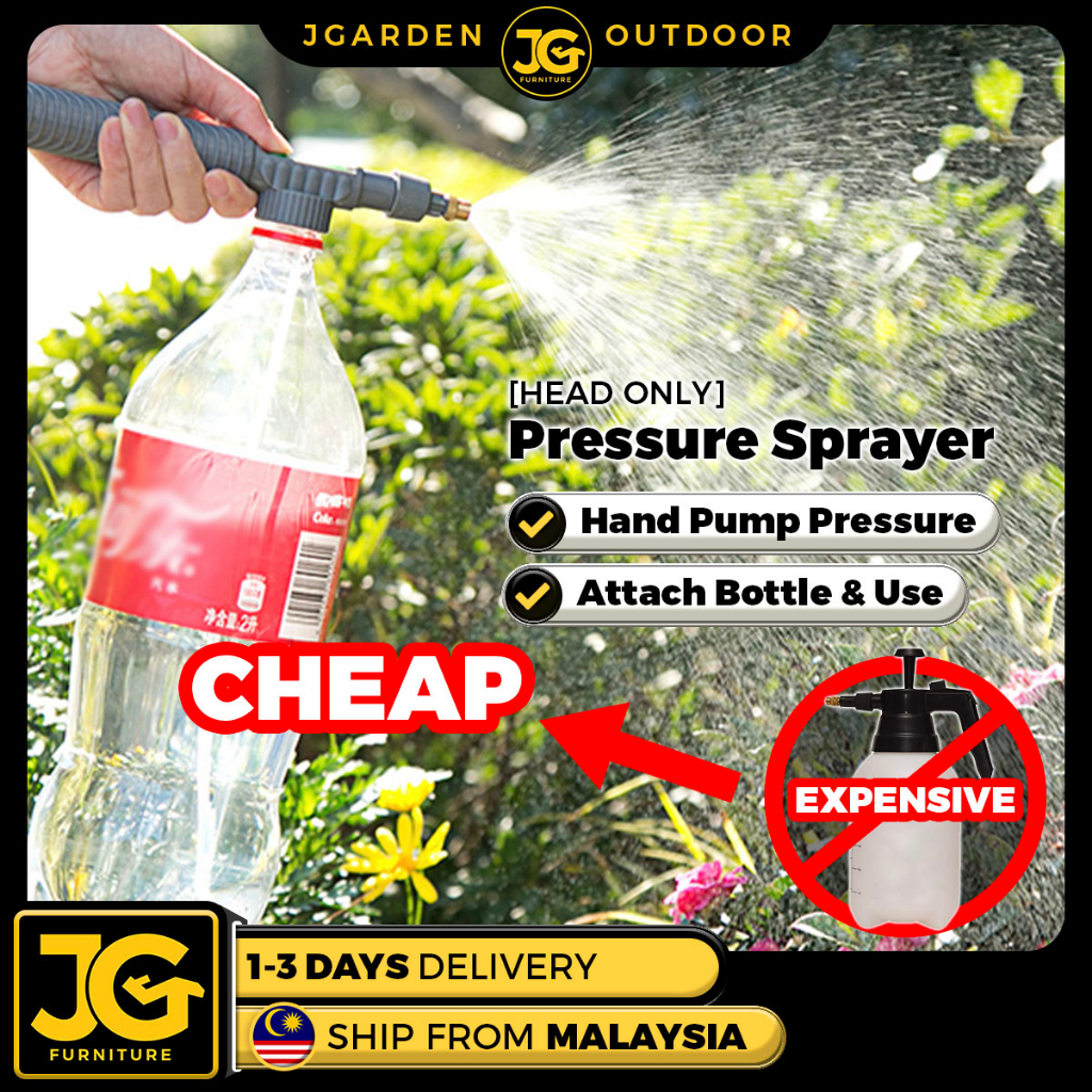 High Pressure Sprayer Hand Pump [SUITABLE NORMAL BOTTLE] Gardening Tool Water Spray Water Pump ...