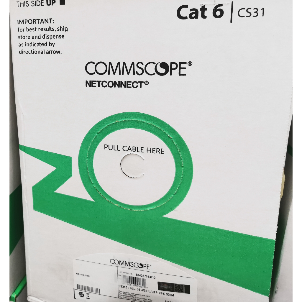 ORIGINAL COMMSCOPE CS31Z1 23AWG Cat 6 U/UTP Network Cable BLUE 305m ...