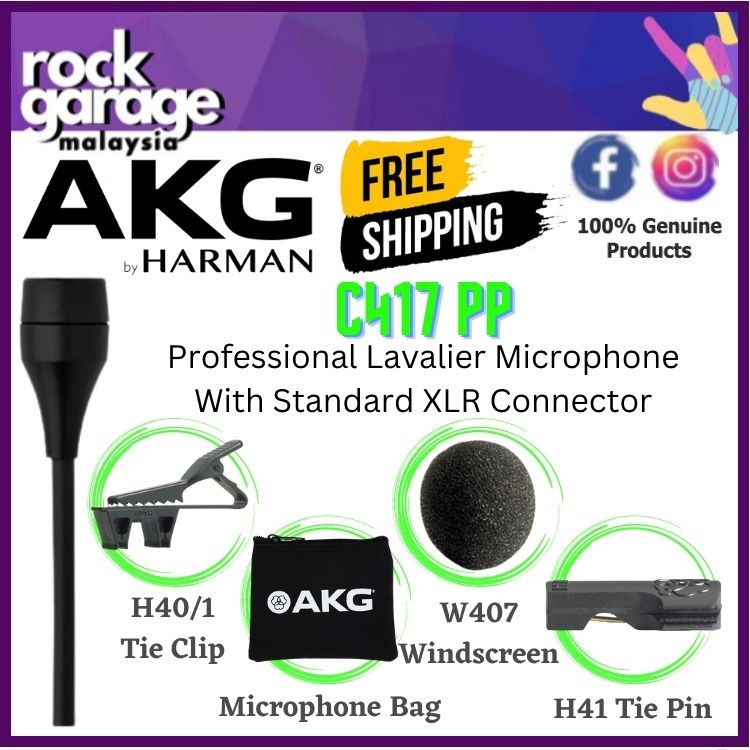 AKG C417 PP Professional Lavalier Microphone With Standard XLR ...