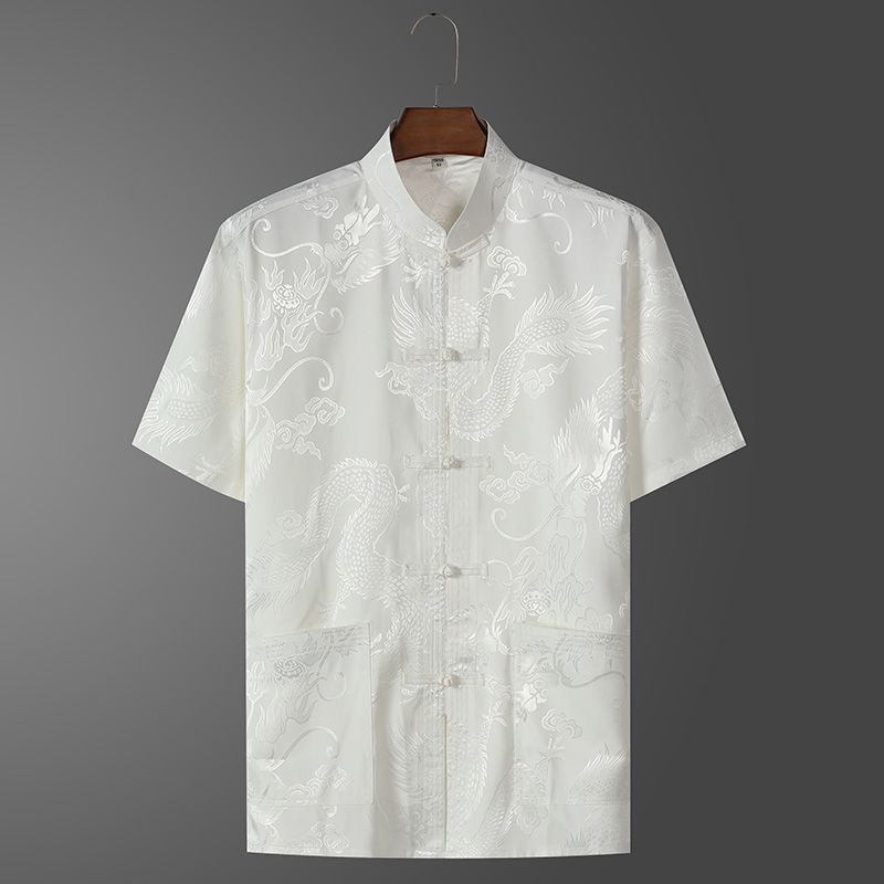 daidai (Ready Stock) 唐装男短袖汉服 Men Samfu Traditional Short Sleeve Cina ...