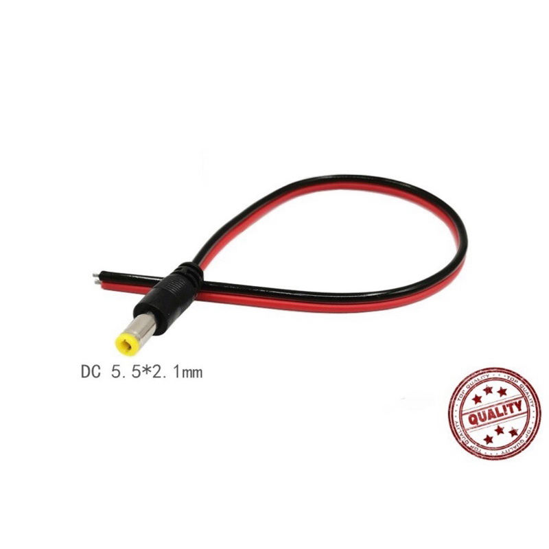 DC Power Cable Jack Male 12v Connerter Copper 5.5X2.1mm Dc Jack Full ...