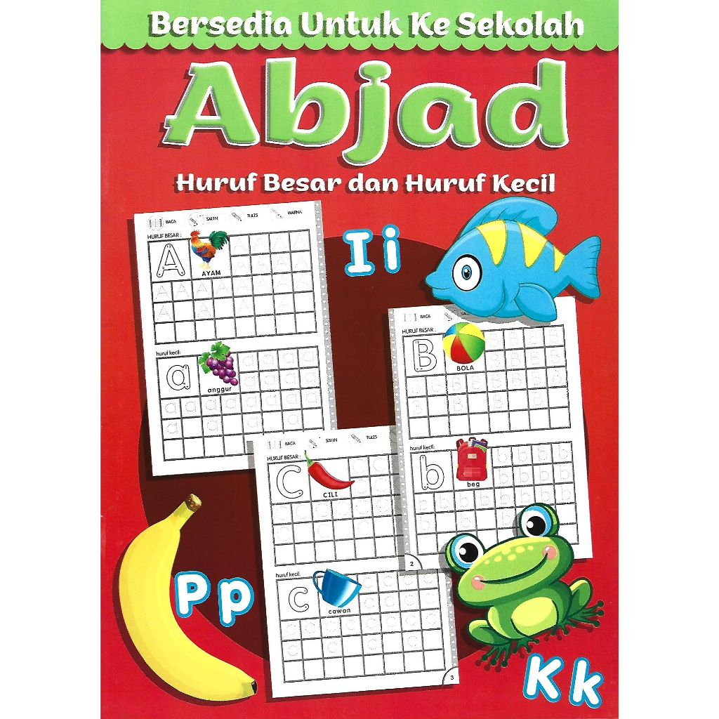 Bersedia Untuk Ke Sekolah [ABJAD - HURUF BESAR DAN HURUF KECIL] Mind To ...