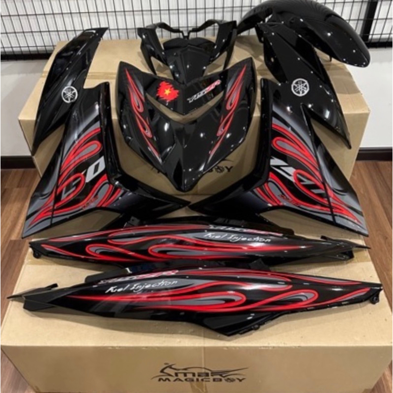 MAGIC BOYYAMAHA Y15ZR Y15 V2 API -FIRE RED (V)/ BLACK COVER SET ...