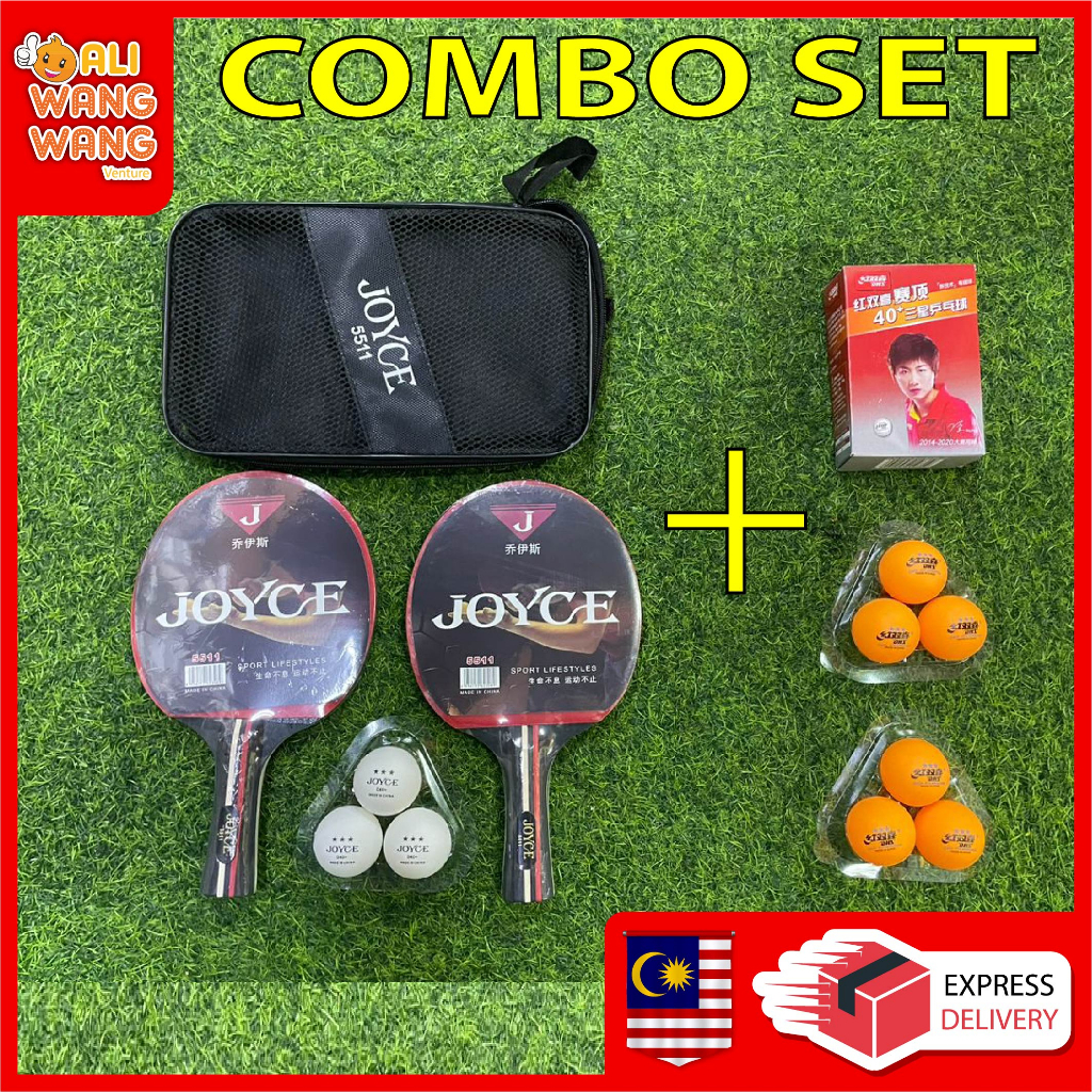 Table Tennis Bat Set premium Quanlity Ping Pong Set (2 Bats 9 Balls ...