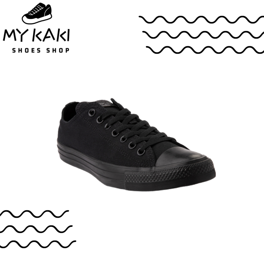 [READY STOCK] Converse Classic Full Black All Star Low Cut Chuck Taylor ...