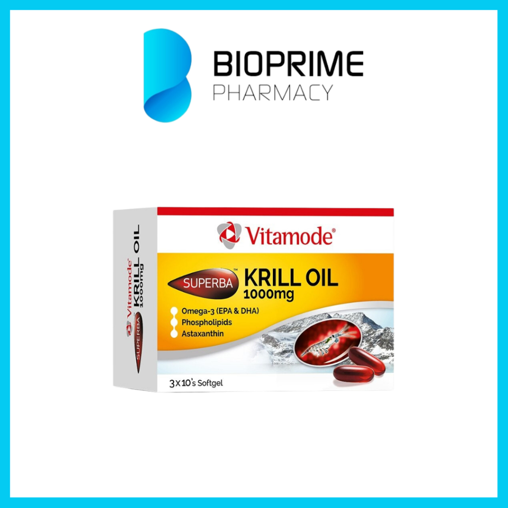 VITAMODE Superba Krill Oil 1000mg 3X10S | Shopee Malaysia