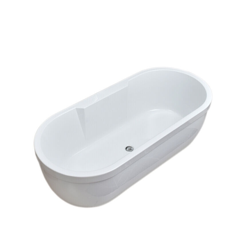 Bathtub Tab Mandi Oval Acrylic Free Standing Bath Tub With Faucet ...