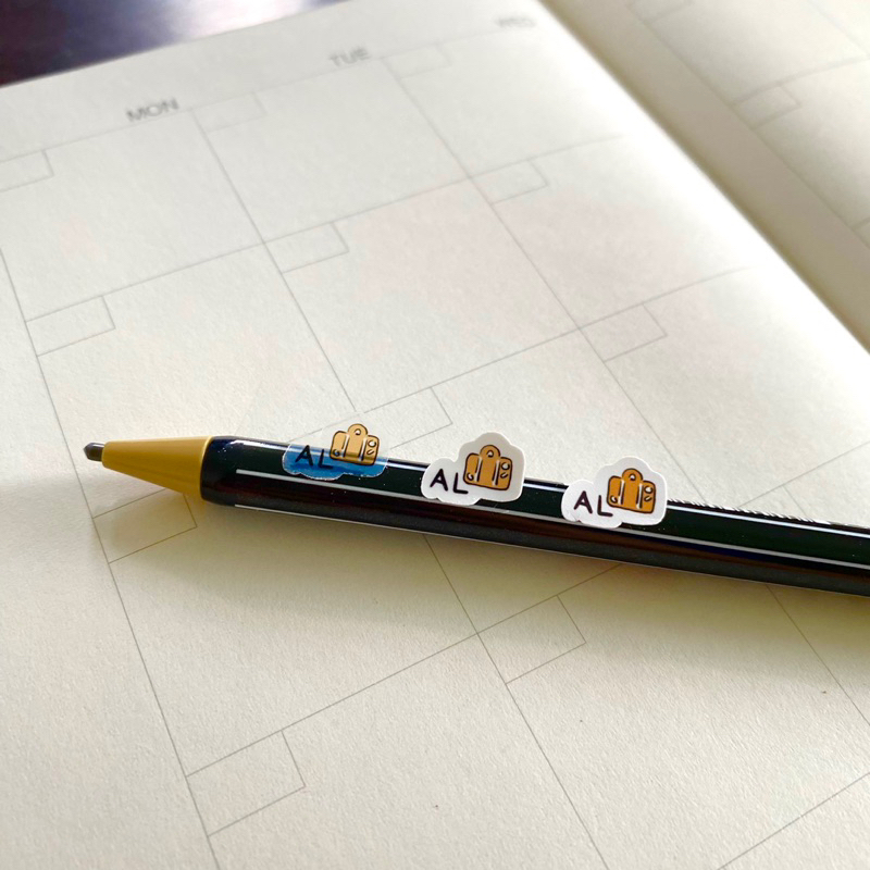 [annual leave] planner sticker | journal sticker | bujo sticker | icon ...