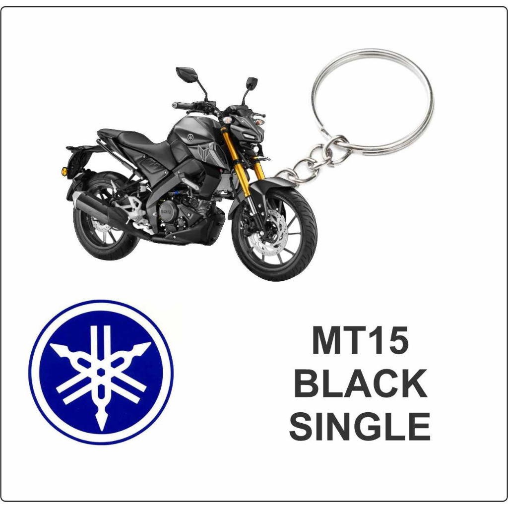 yamaha mt15 mt-15 black keychain 2d mt15 hitam | Shopee Malaysia
