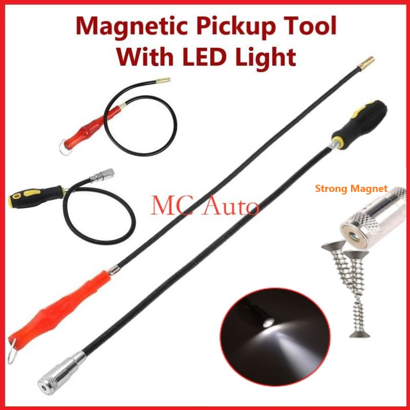 550mm Pickup Tool Flexible Magnetic Pick Up Tools Telescopic Bendable ...