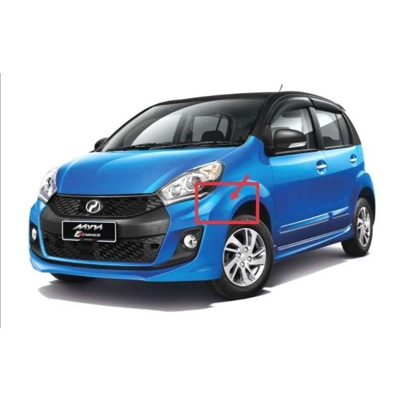 ORIGINAL PERODUA MYVI LAGI BEST ICON 2011-2016 FRONT SIDE BUMPER ...
