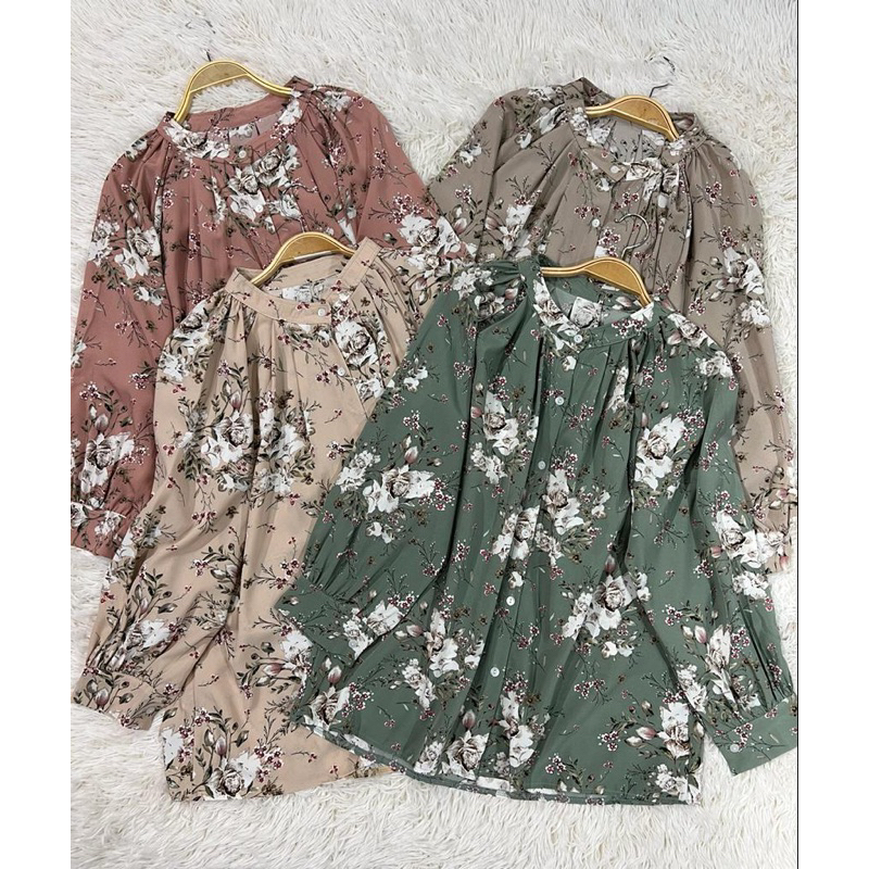New Flower Italy crepe Corak Berkualiti | Shopee Malaysia