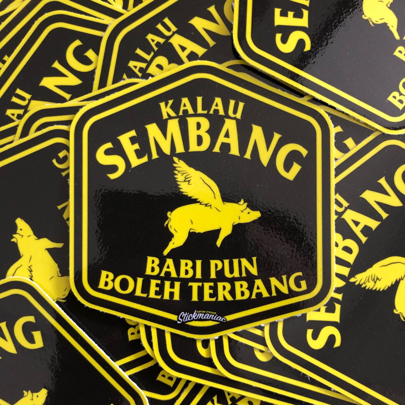 G425 Sembang Bab1 Pun Boleh Terbang sticker Stickmaniac | Shopee Malaysia